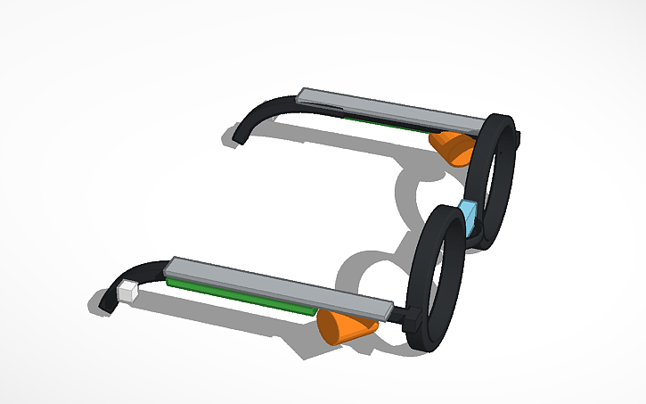 3D design Copy of GLASSES | Tinkercad