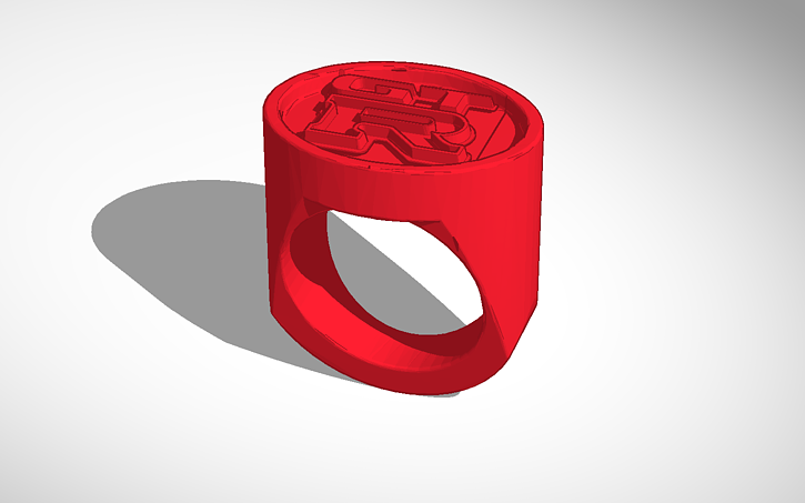 3D design GTR ring - Tinkercad