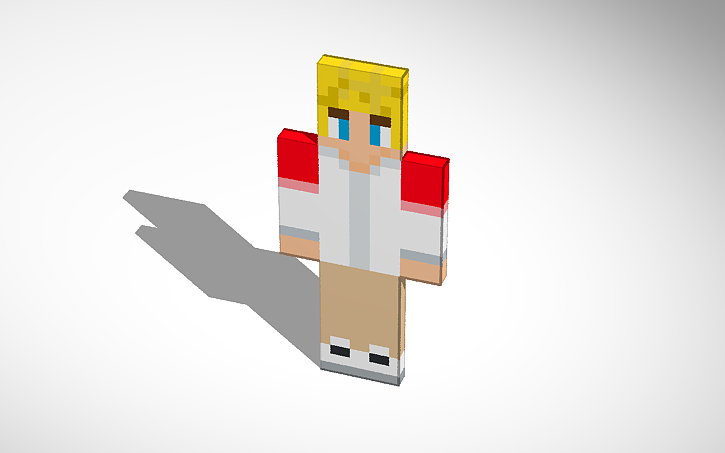 3D design Tommyinnit Minecraft skin - Tinkercad