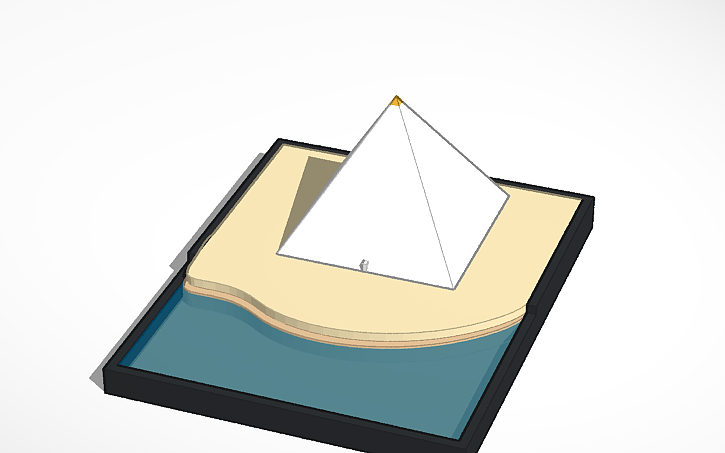 3D design pyramid of giza - Tinkercad
