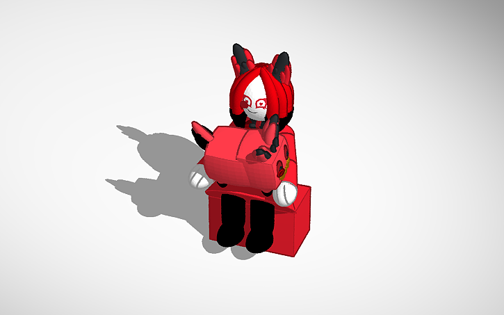 3D design Lucy as… Alastor? HOLDING ALASTOR CAT!?! - Tinkercad