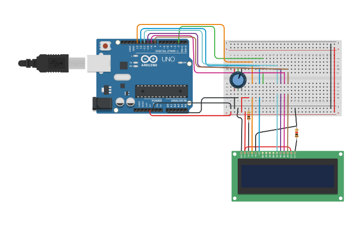 Circuit design Humidity sensor - Tinkercad