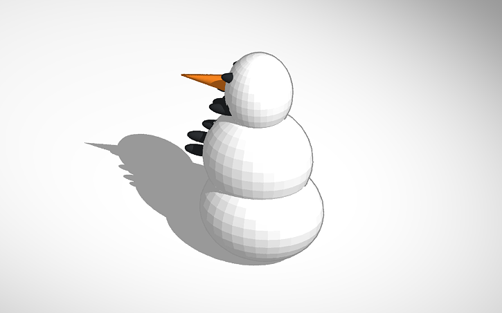 3D design Snow person NF | Tinkercad