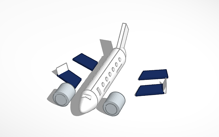 3D design airplane - Tinkercad