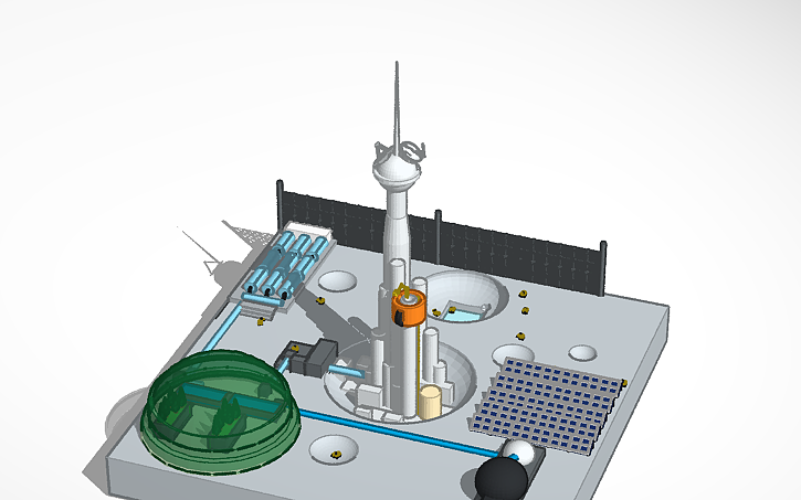 3D design Marcus Moon Base | Tinkercad