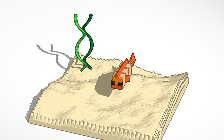 3D design clownfish from minecraft | Tinkercad