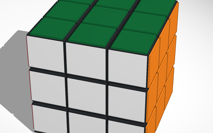 3D design Rubiks cube - Tinkercad
