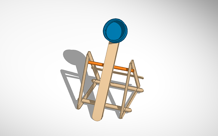 3D design catapult #2- mads & jada | Tinkercad