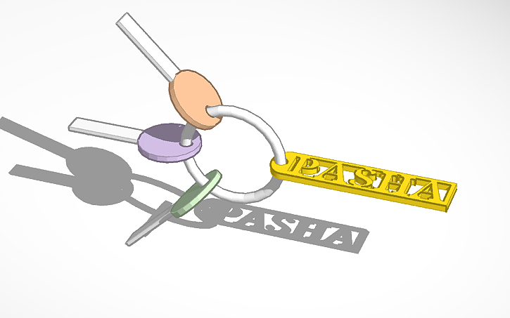 3D design Key Chain | Tinkercad