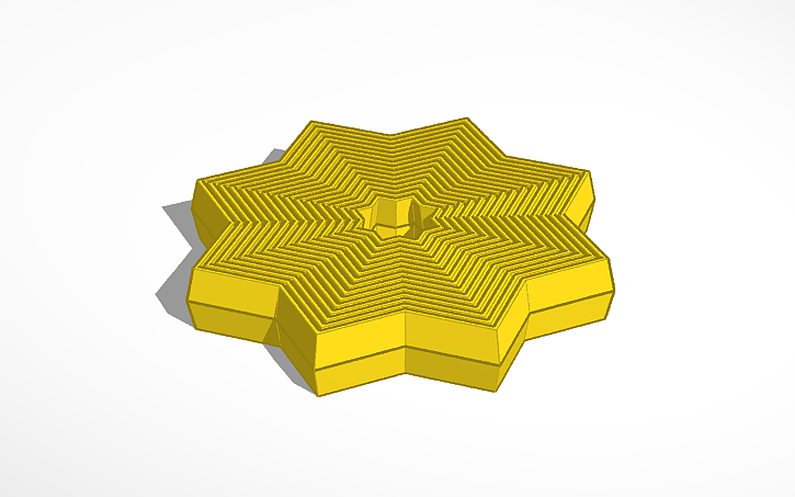 3D design Fidget Star - Tinkercad