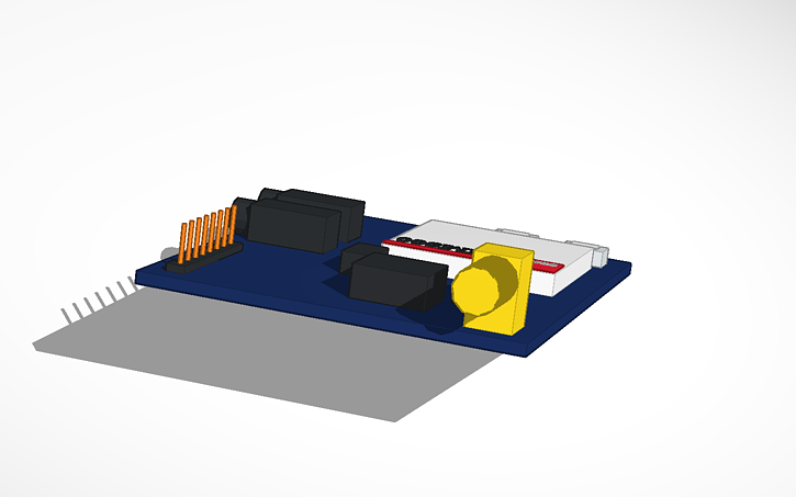 3d Design Raspberry Pi Sim900 Gsmgprs Function Module Adapter Tinkercad