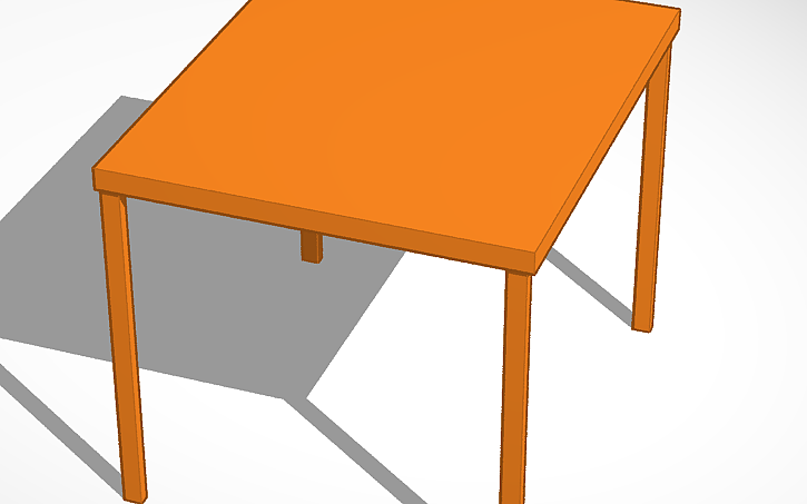 3D design Table - Tinkercad