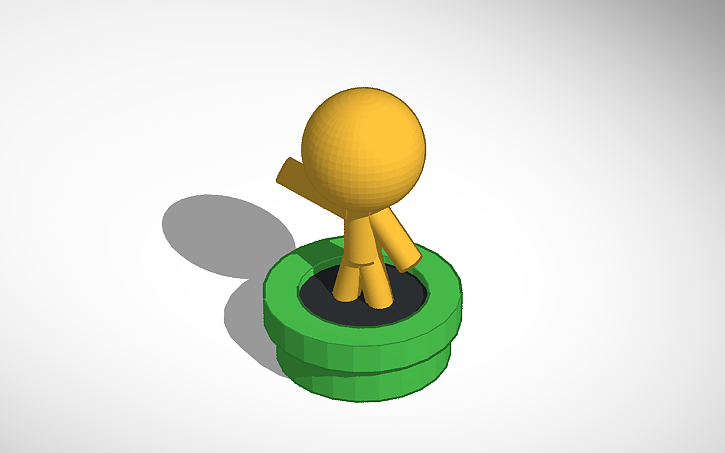 3D design Stick-Man Trophy (Redone) - Tinkercad
