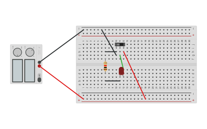 Circuit design ligar_LED | Tinkercad