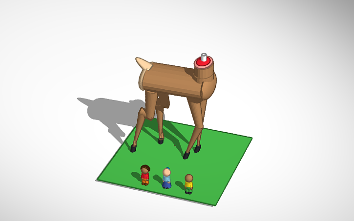 3D design The Headless deer - Tinkercad