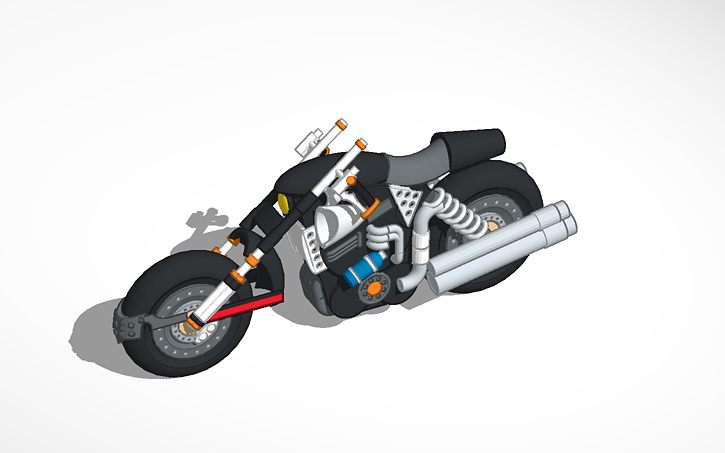 3D design Motor Bike - Tinkercad