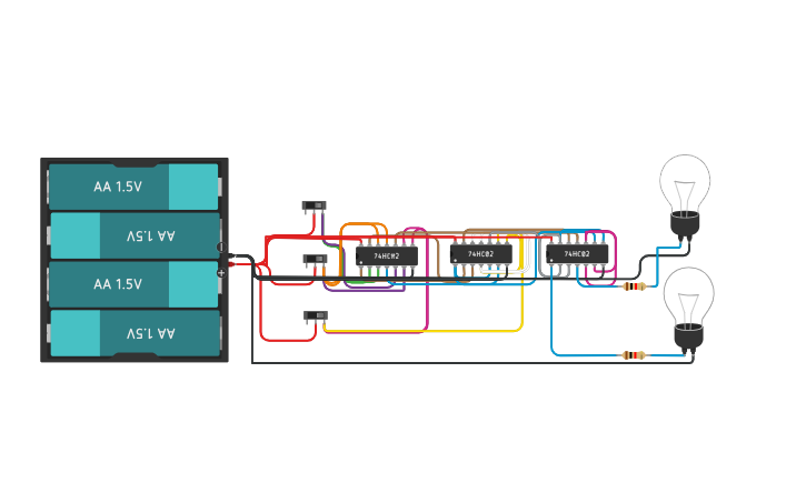 Circuit design SEATWORK 1 NUMBER 2 - Tinkercad