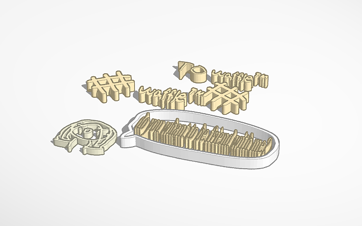 3D design to Waffle - Tinkercad