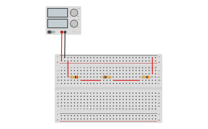 Circuit Design Circuit To Understand The Voltage Divider Rule Tinkercad