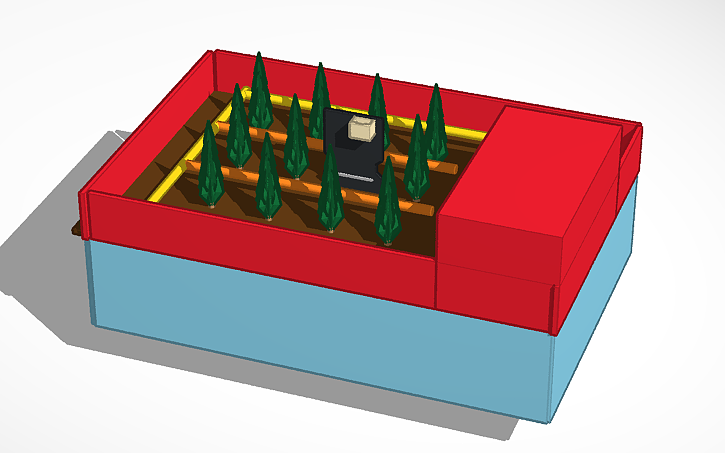 3D design automatic plantation - Tinkercad