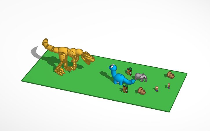 3D design Dinosaur - Tinkercad