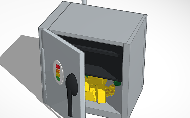 3D design money in safe | Tinkercad
