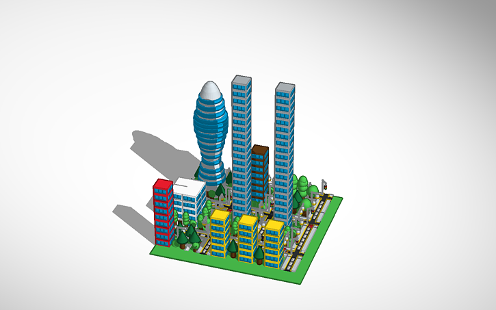 3D design City - Tinkercad