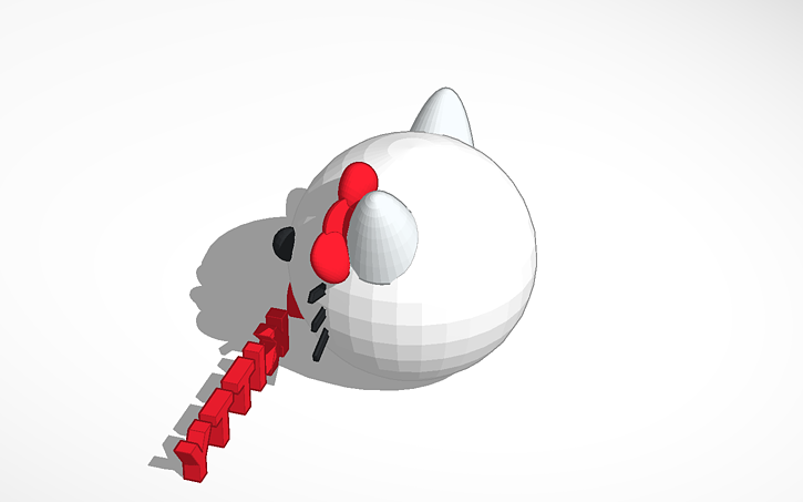 3D design hello kitty - Tinkercad
