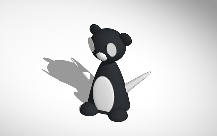 3D design Panda - Tinkercad