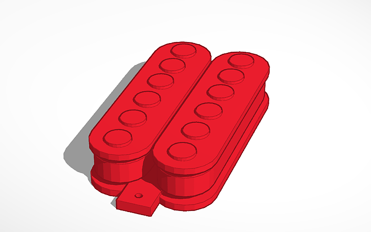 3D design guitar pickup | Tinkercad