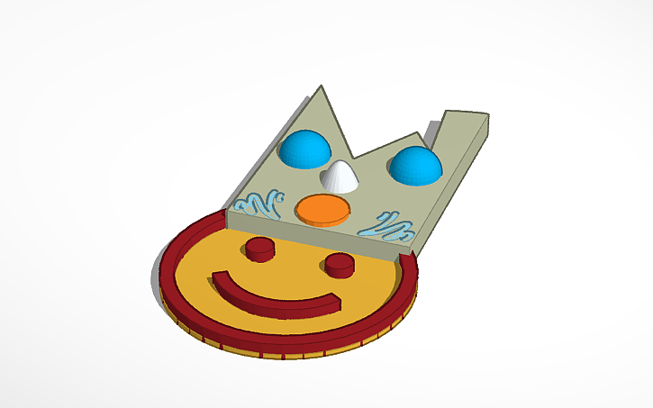 3D design baker´s smiley face(the best king of all) | Tinkercad
