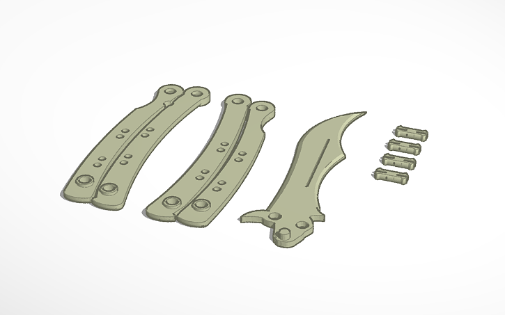 3D design knife - Tinkercad