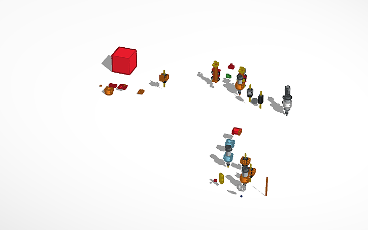 3D design Z axis stepper - Tinkercad
