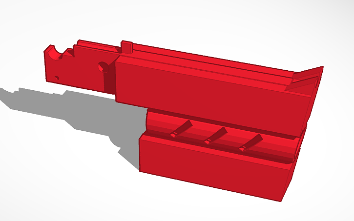 3D design Nerf Hammershot Barrel mod - Tinkercad