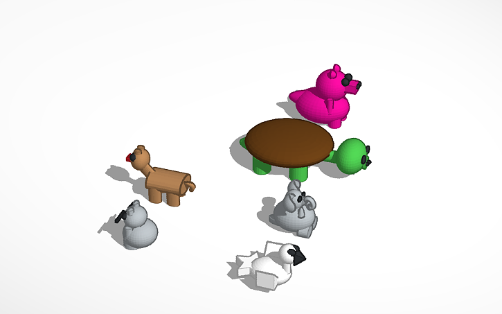 3D design animals - Tinkercad
