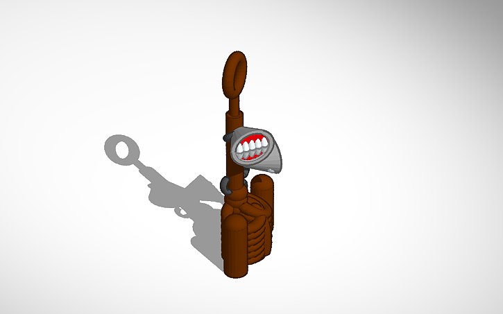 3D design Siren Head KeyChain - Tinkercad