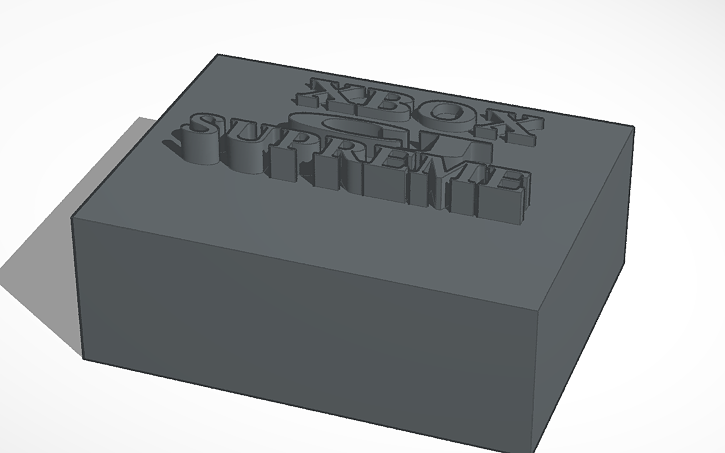 3D design CJ SUPREME IN BLACK | Tinkercad