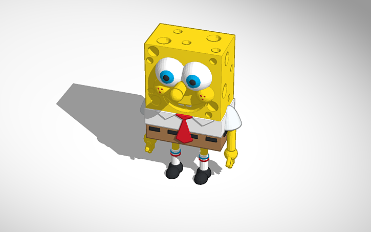 3d Design Bob Sponge Tinkercad