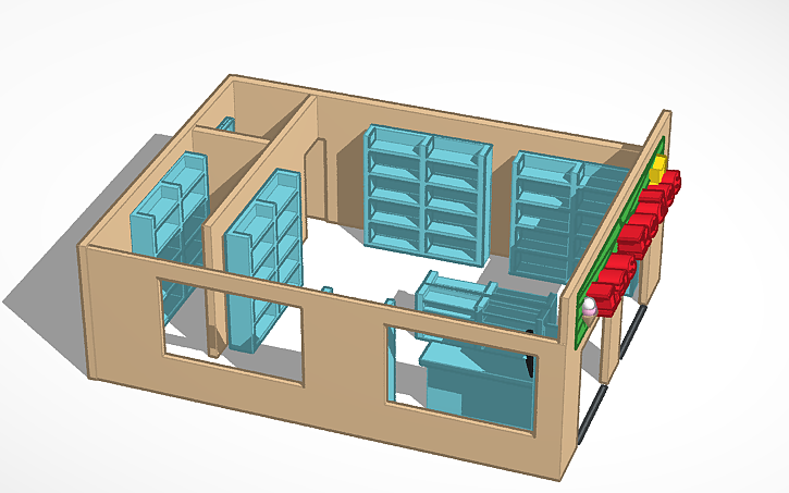 3D design Tienda - Tinkercad