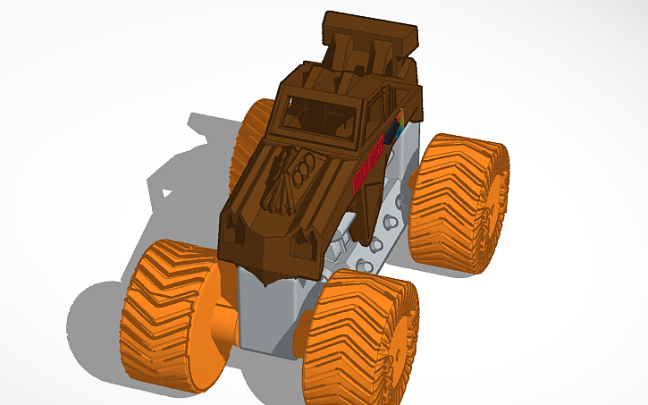 3D design WildWest Monster truck #hlmt23 - Tinkercad