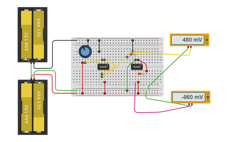 Circuit design Amplifier - Tinkercad