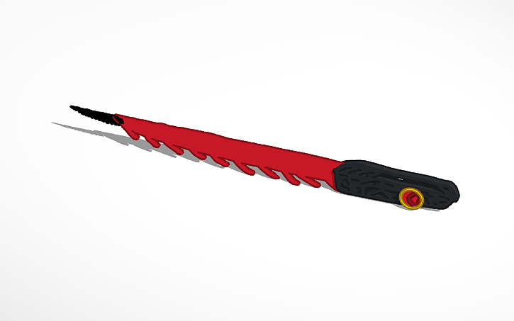 3D design Fire poison dagger | Tinkercad