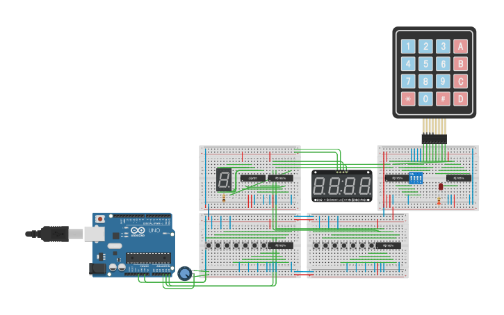 Circuit Design I2c Input 14x En Output 7segment Tinkercad