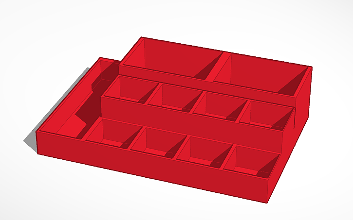 3d Design Makeup Rack Tinkercad