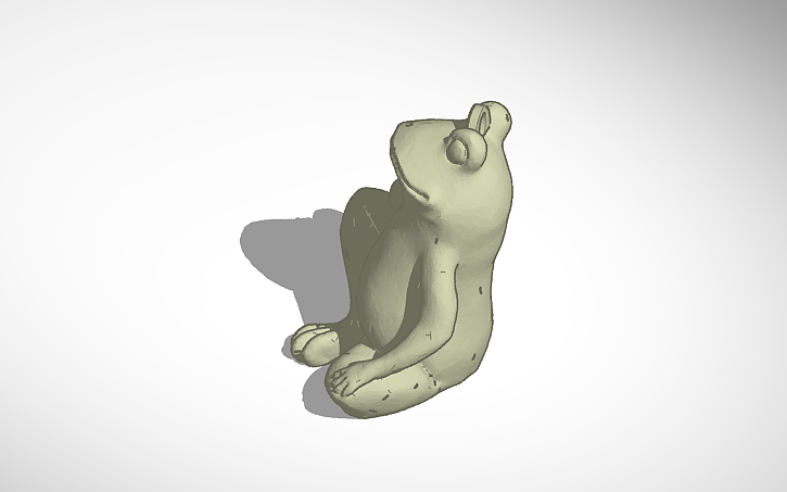 3D design lazy frog | Tinkercad