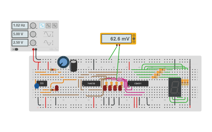 Circuit Design P 11 Contador Mod 10 Tinkercad