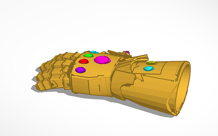 3D design Infinity Gauntlet - Tinkercad