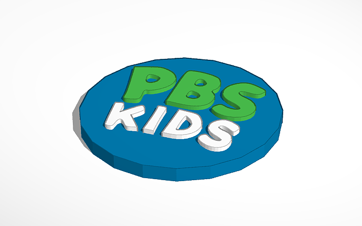 3D design pbs kids logo 2022 - Tinkercad