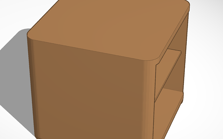 3D design Cube Table - Tinkercad