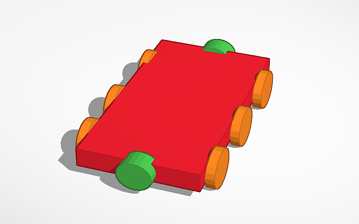 3D design Train Template - Tinkercad